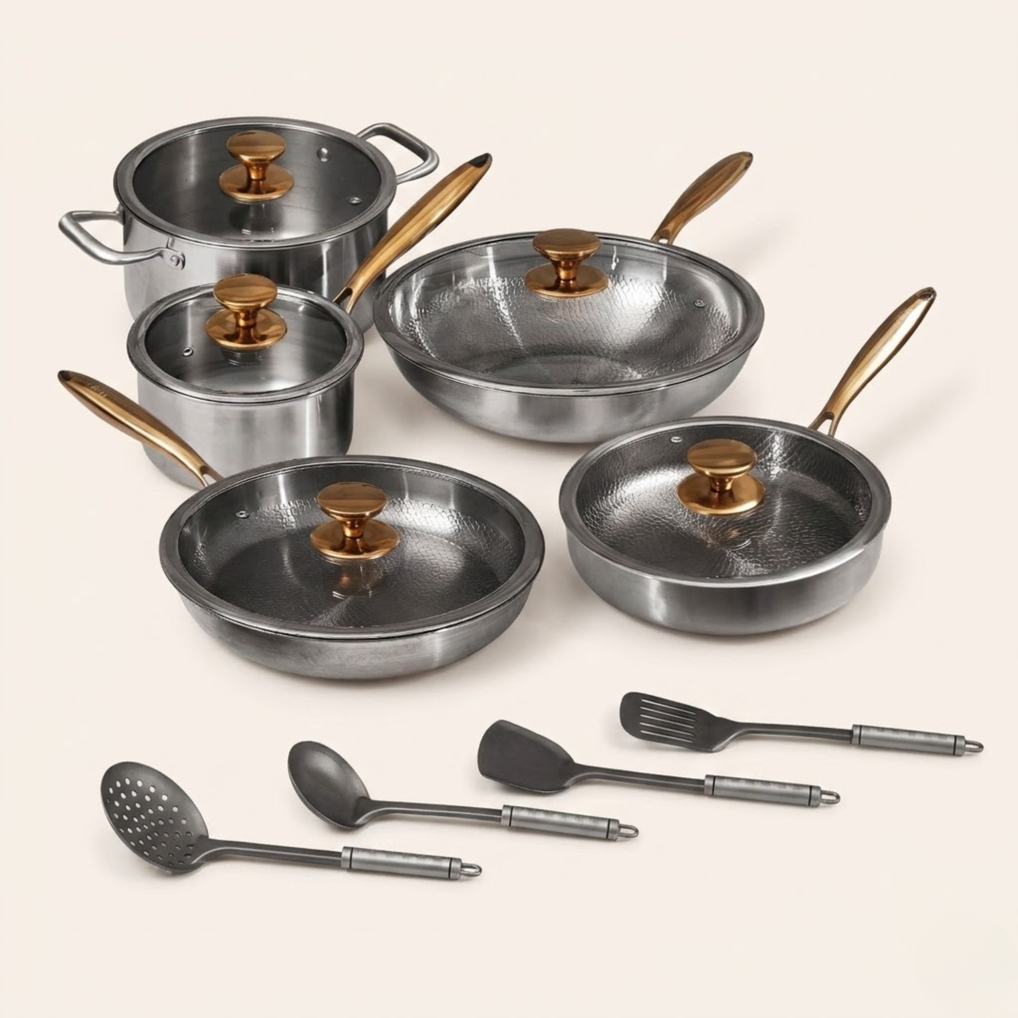 Complete Signature Titanium Cookware Set (14 Piece) – Kaizen Cookware